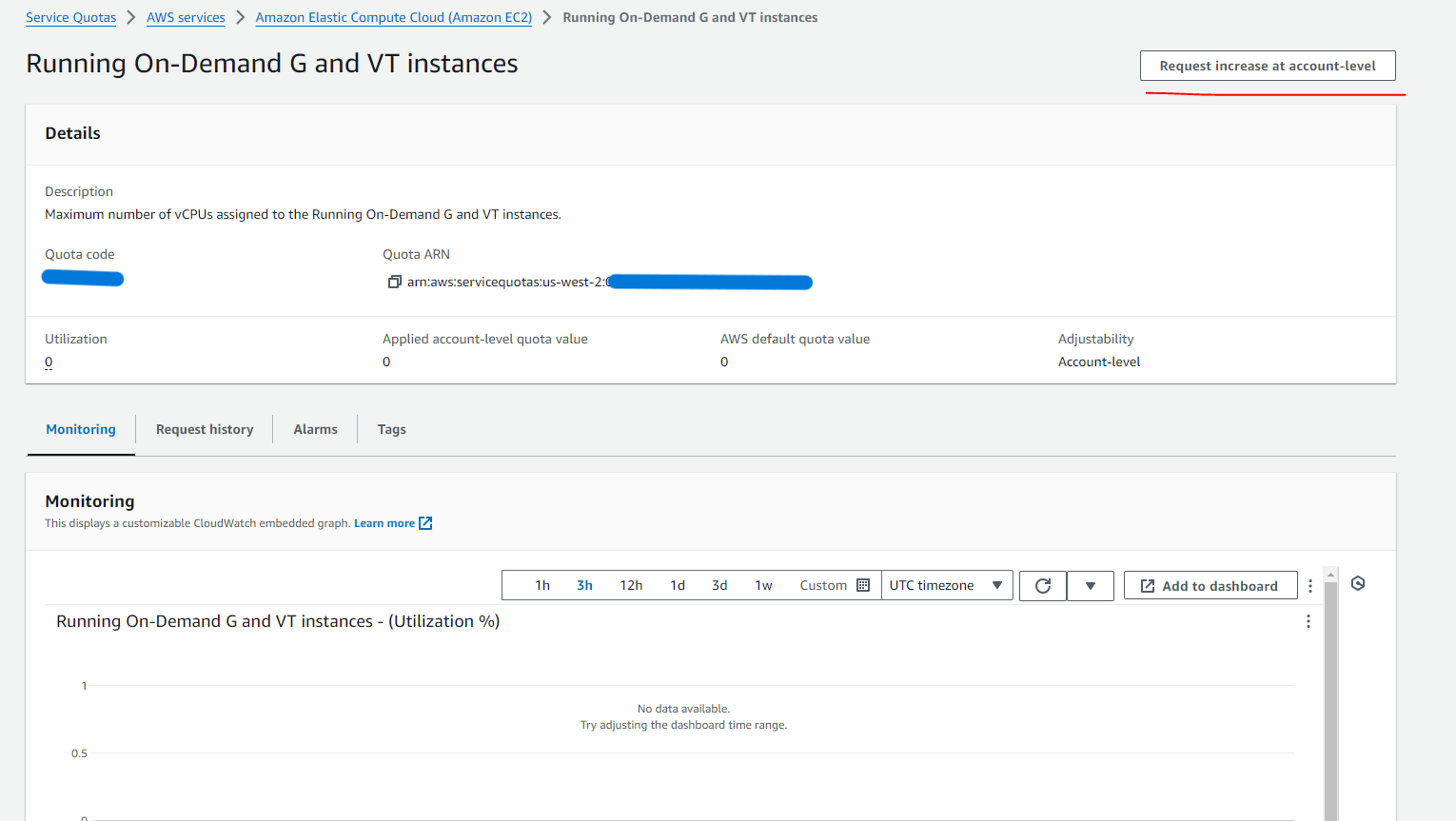 How to increase AWS vCPU quota - Developer Guide