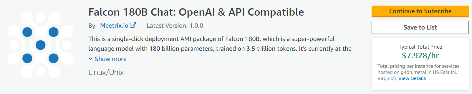 How to Install Falcon AI on AWS by Single Click | Commercial Support ...