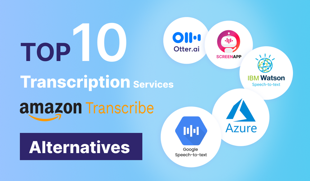 10 Alternative Transcription Services to Amazon Transcribe
